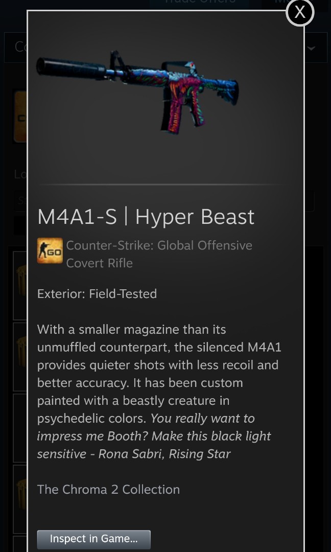 m4a1 hyper beast (field-tested), Video Gaming, Gaming Accessories, Game ...