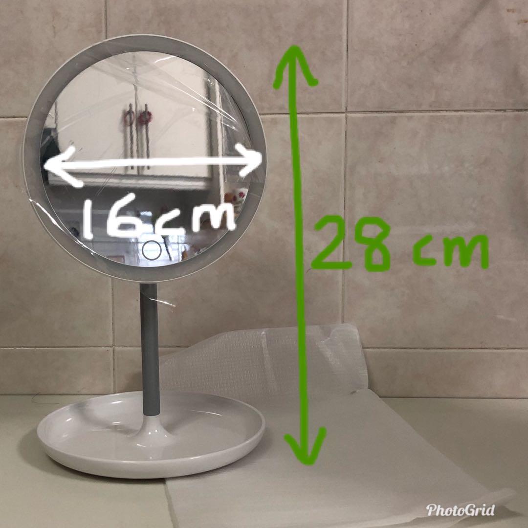 Miniso LED Cosmetics Mirror with Storage Base, Everything Else on Carousell