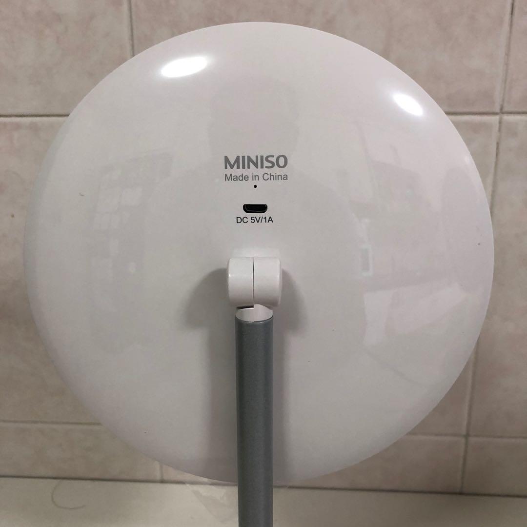 Miniso LED Cosmetics Mirror with Storage Base, Everything Else on Carousell