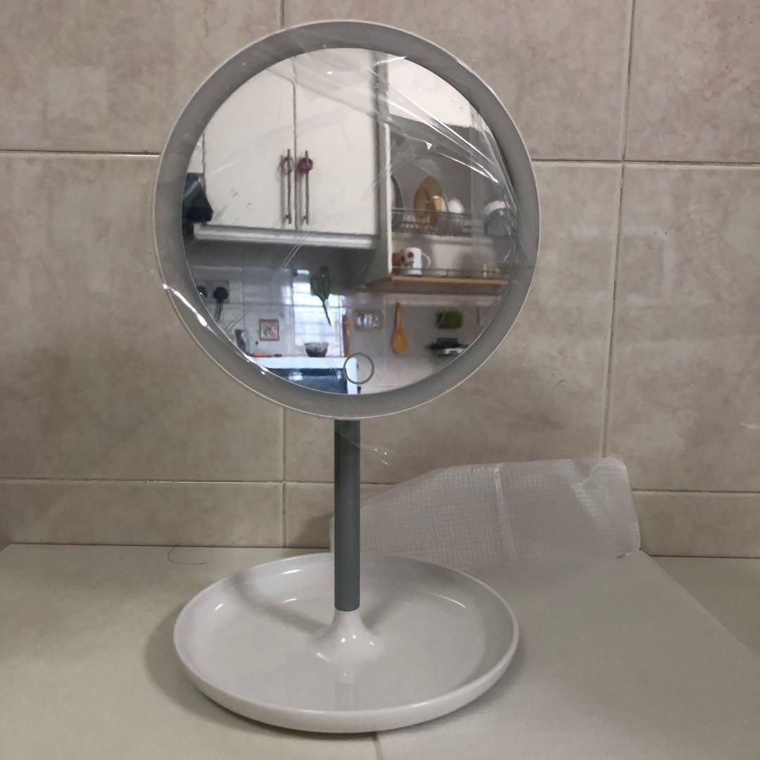 Miniso LED Cosmetics Mirror with Storage Base, Everything Else on Carousell