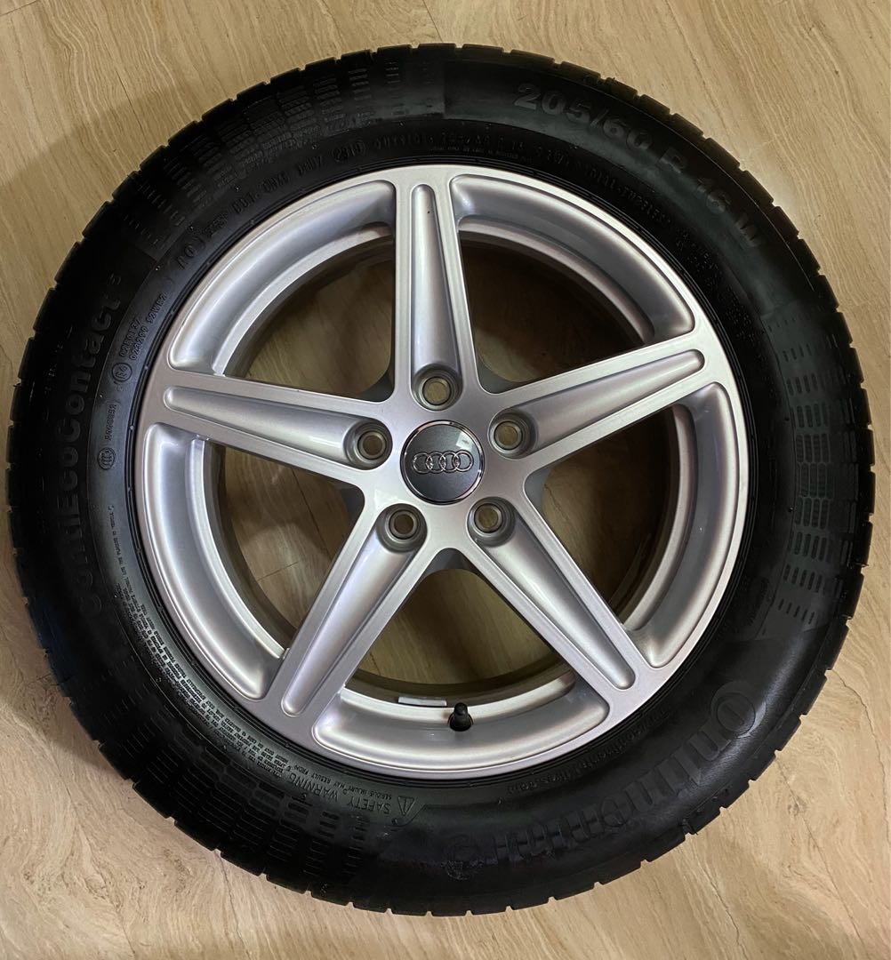 Original forged 16inch Audi A4 rims with extremely new tyres, Car ...