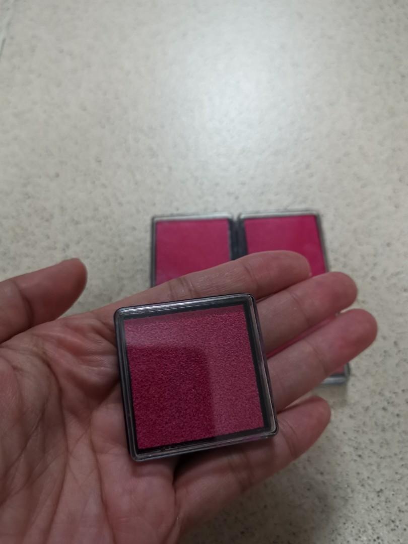 Pink Ink pad, Hobbies & Toys, Stationery & Craft, Craft Supplies ...