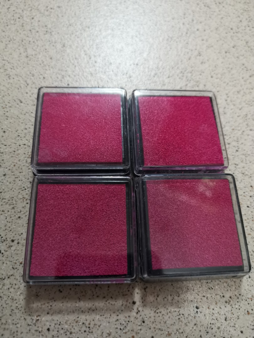 Pink Ink pad, Hobbies & Toys, Stationery & Craft, Craft Supplies ...