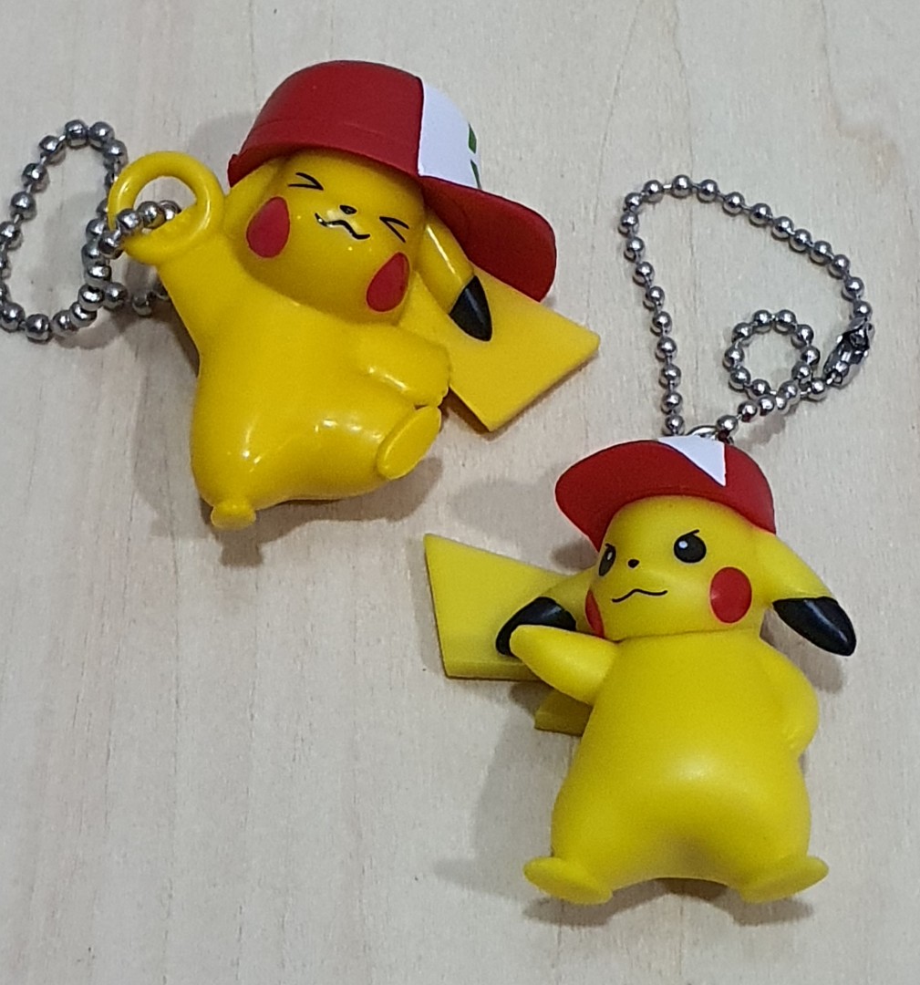 Pokemon Pikachu keychain pair, Hobbies & Toys, Collectibles ...