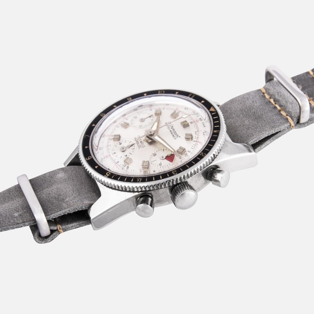 Rare Serviced Vintage Le Cheminant Master Mariner Diver Chronograph ...