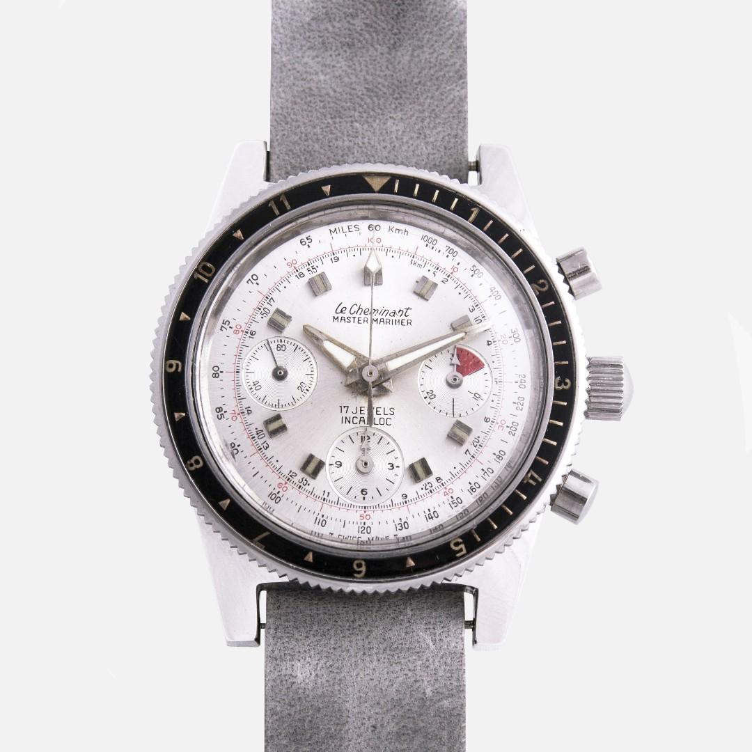 Rare Serviced Vintage Le Cheminant Master Mariner Diver Chronograph ...