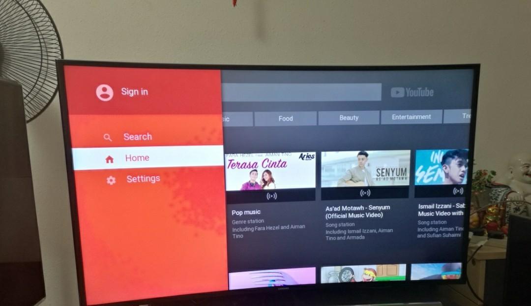 Samsung 40 inch 4K Ultra HD Curved Smart Led Tv, TV & Home Appliances ...