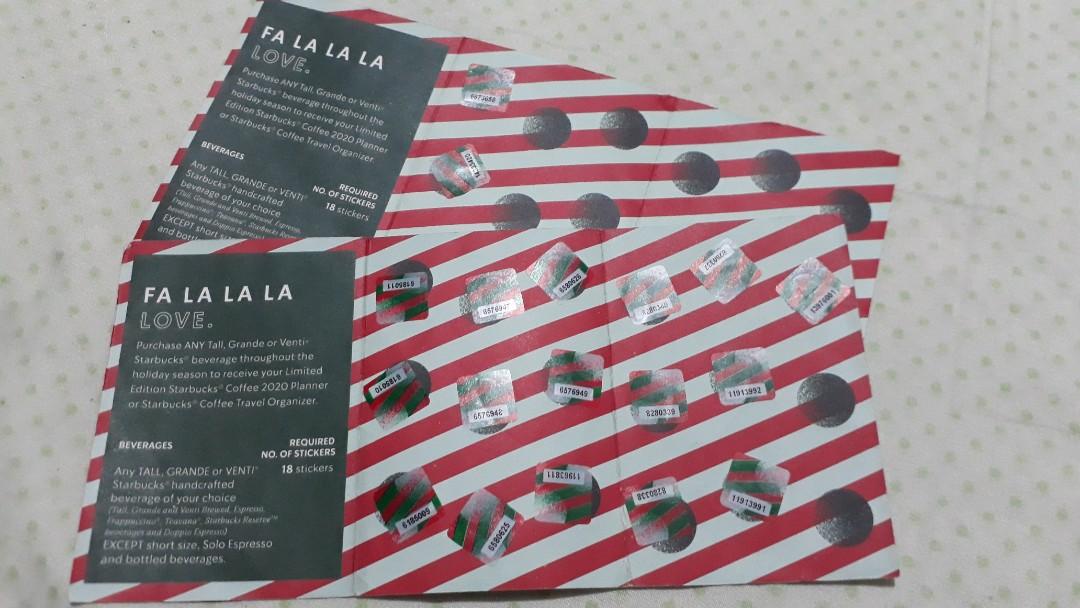 Starbucks 2020 Planner Stickers, Looking For on Carousell