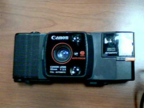1982 Canon Snappy 50 35mm Film Camera, Photography, Cameras on Carousell