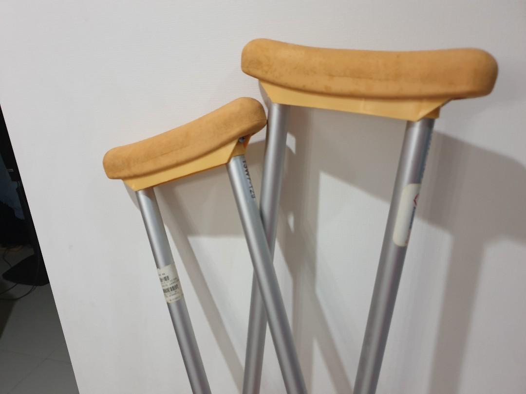 Adjustable Aluminium Shoulder Crutches, Health & Nutrition, Assistive ...
