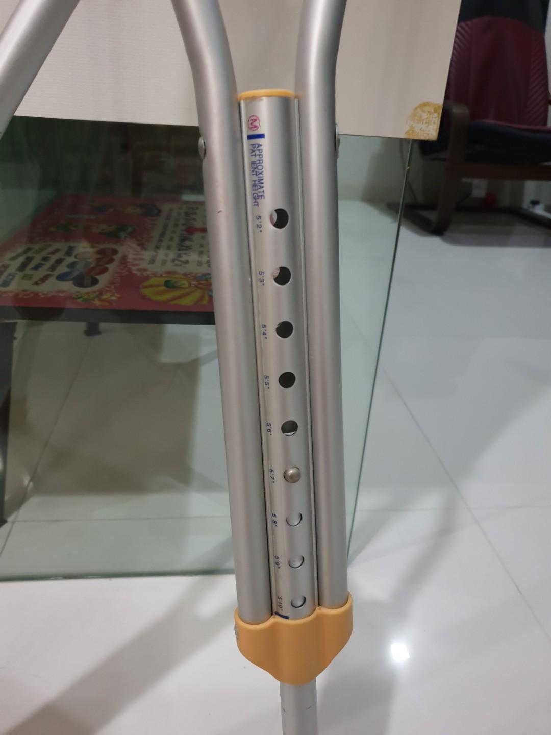 Adjustable Aluminium Shoulder Crutches, Health & Nutrition, Assistive ...