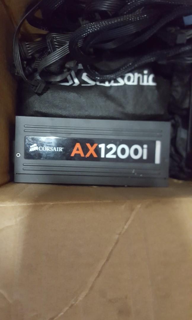 AX1200I Corsair 1200W 80 Plus Titanium Power Supply PSU, Computers ...