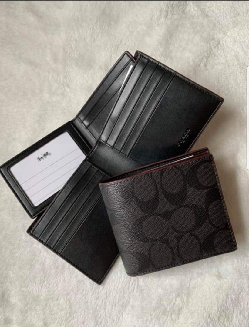 Coach mens wallet with insert, Men's Fashion, Watches & Accessories ...