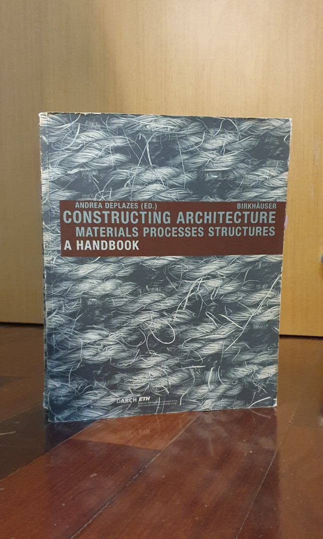 Constructing Architecture: Materials, Processes, Structures: A Handbook, Books & Stationery ...