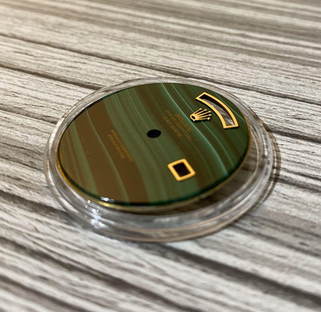 Custom Made Malachite Precious Stone Dial for Rolex Day Date, Luxury ...