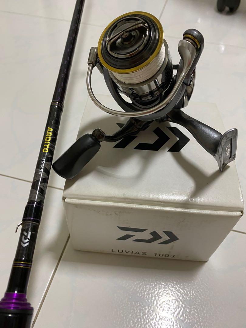 Daiwa Luvias 1003 + Daiwa Ardito rod, Sports Equipment, Fishing on Carousell