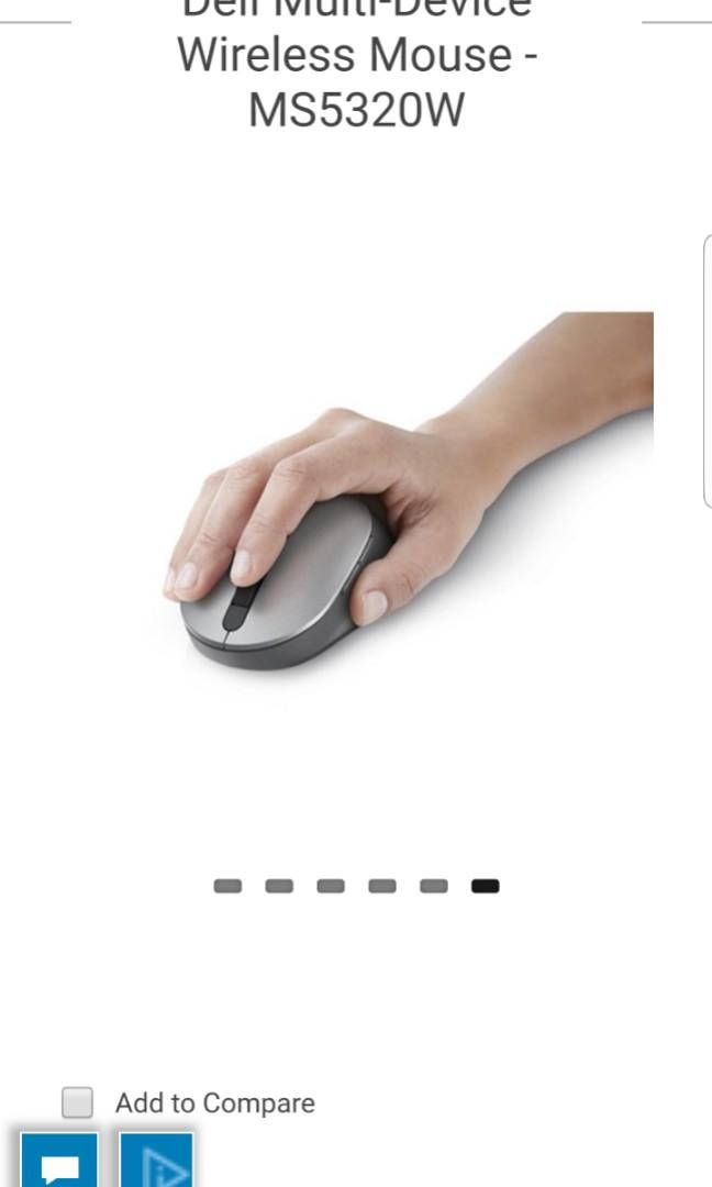 Dell Multi-Device Wireless Mouse MS5320w, Computers & Tech, Parts ...
