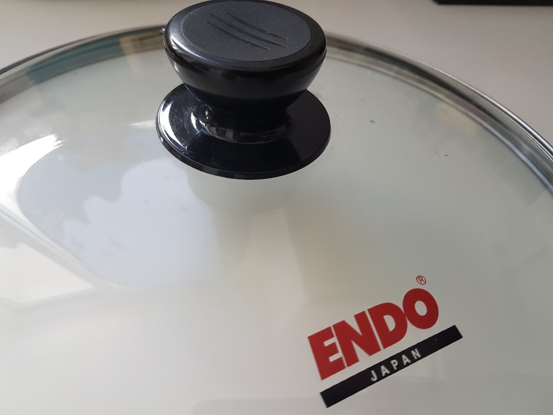 ENDO Glass Lid Cover 30cm, Furniture & Home Living, Kitchenware ...