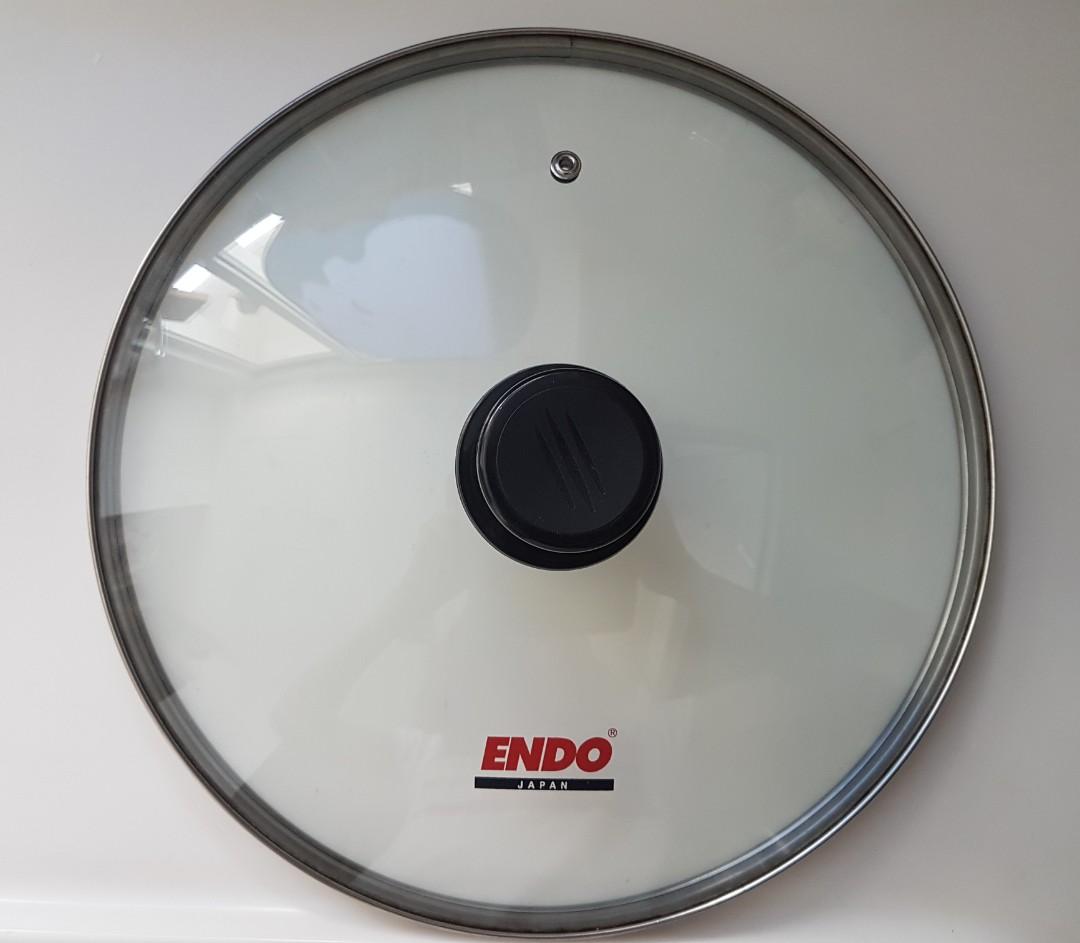 ENDO Glass Lid Cover 30cm, Furniture & Home Living, Kitchenware ...