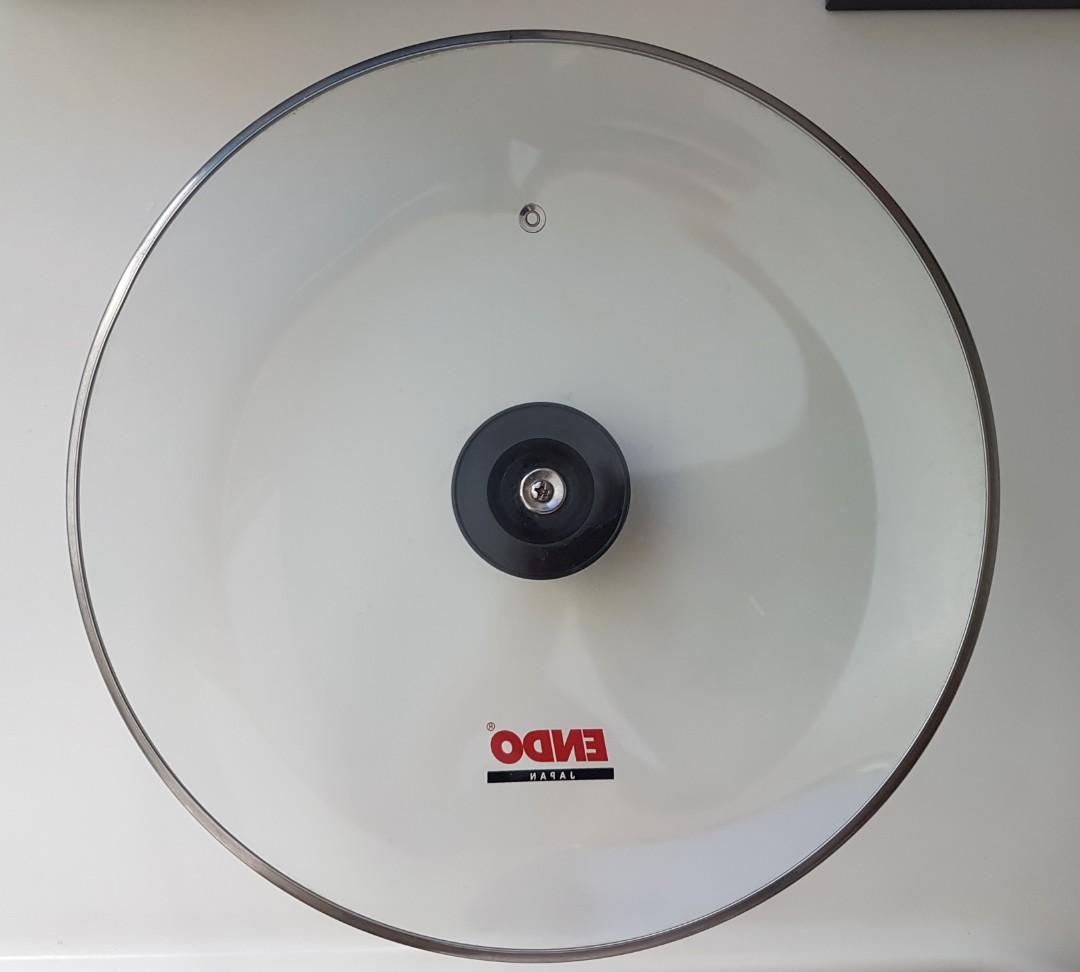 ENDO Glass Lid Cover 30cm, Furniture & Home Living, Kitchenware ...