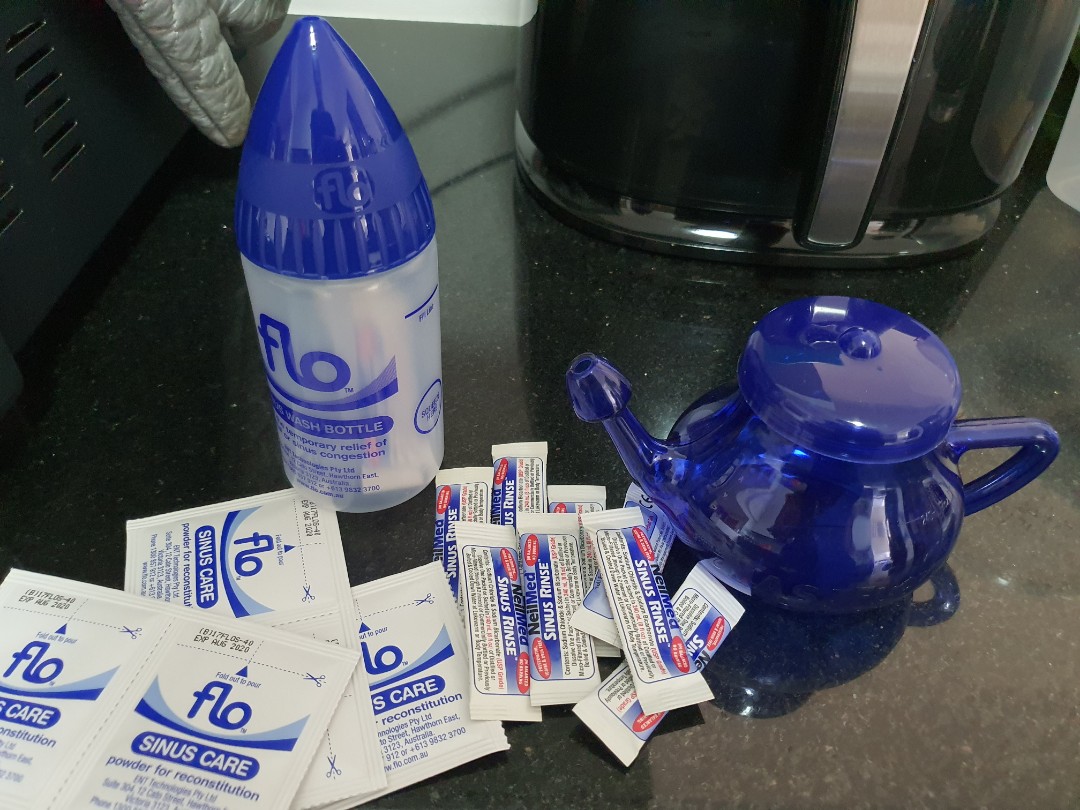 Flo sinus care & Neilmed sinus rinse, Health & Nutrition, Health ...