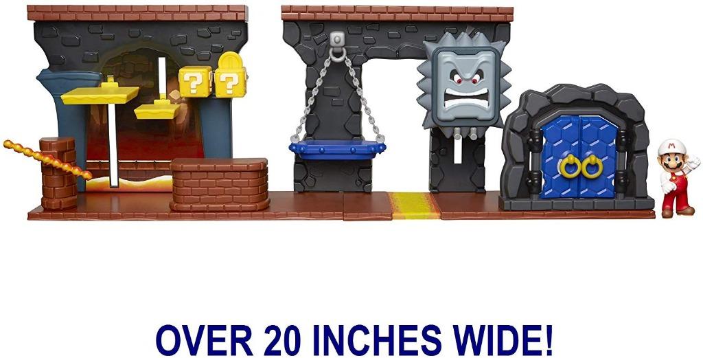 (HOT) Nintendo Super Mario Dungeon Deluxe Play Set, Includes: 2.5 Fire ...