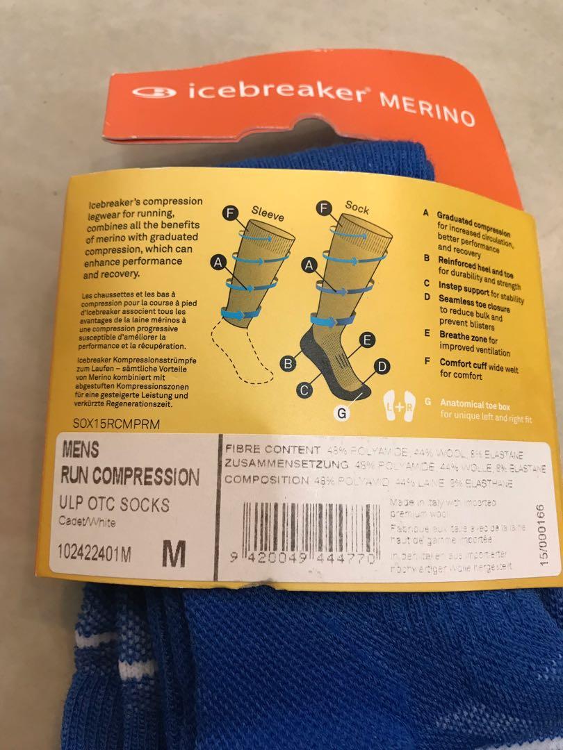 Icebreaker Merino compression sock, Men's Fashion, Coats, Jackets and ...