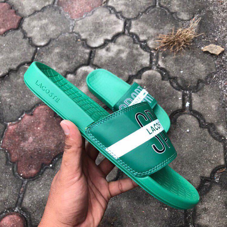 Lacoste Slide Pool Selipar All Size Available Green Color, Men's ...
