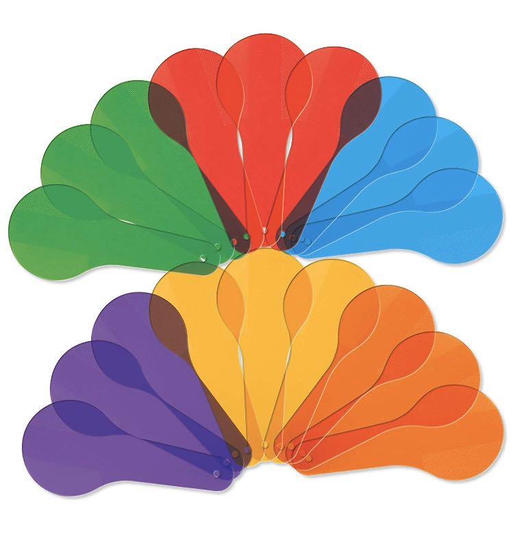 LEARNING RESOURCES COLOR PADDLES COLOUR TODDLER TOY GIFT HOMESCHOOL ...
