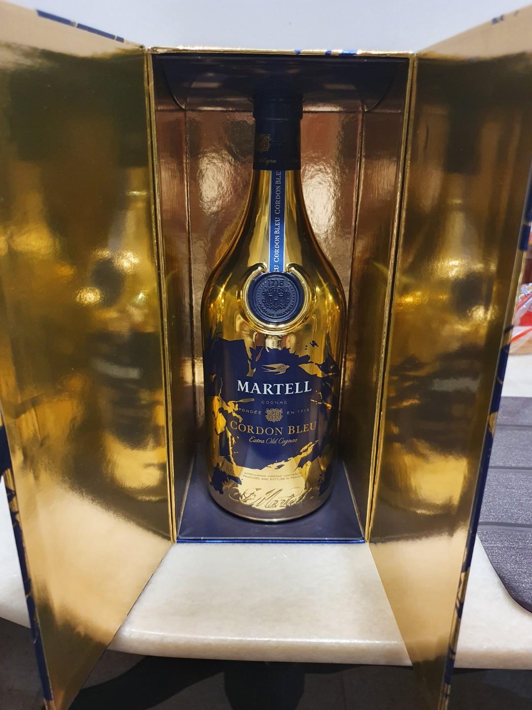 Martell Cordon Bleu 1l Gold Limited edition, Food & Drinks, Alcoholic ...