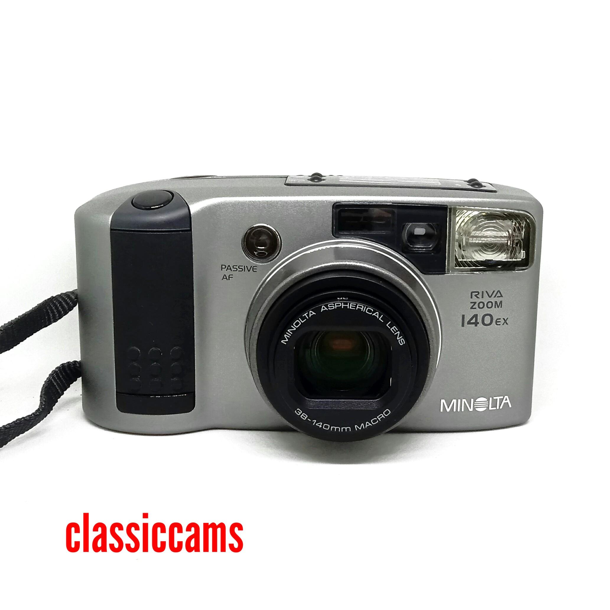 Minolta Riva Zoom 140EX 35mm Film Camera, Photography, Cameras on Carousell