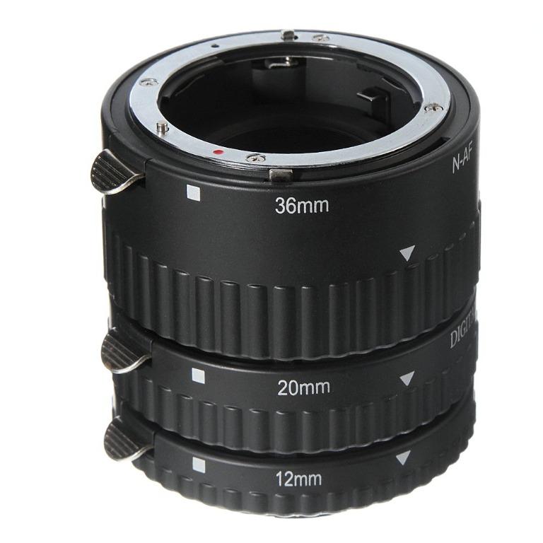 (MJ1119)Auto Focus Macro Extension Tubes (12mm 20mm 36mm) for Nikon ...