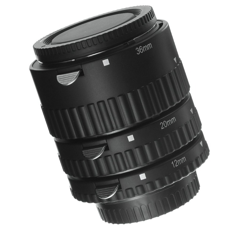 (MJ1119)Auto Focus Macro Extension Tubes (12mm 20mm 36mm) for Nikon ...
