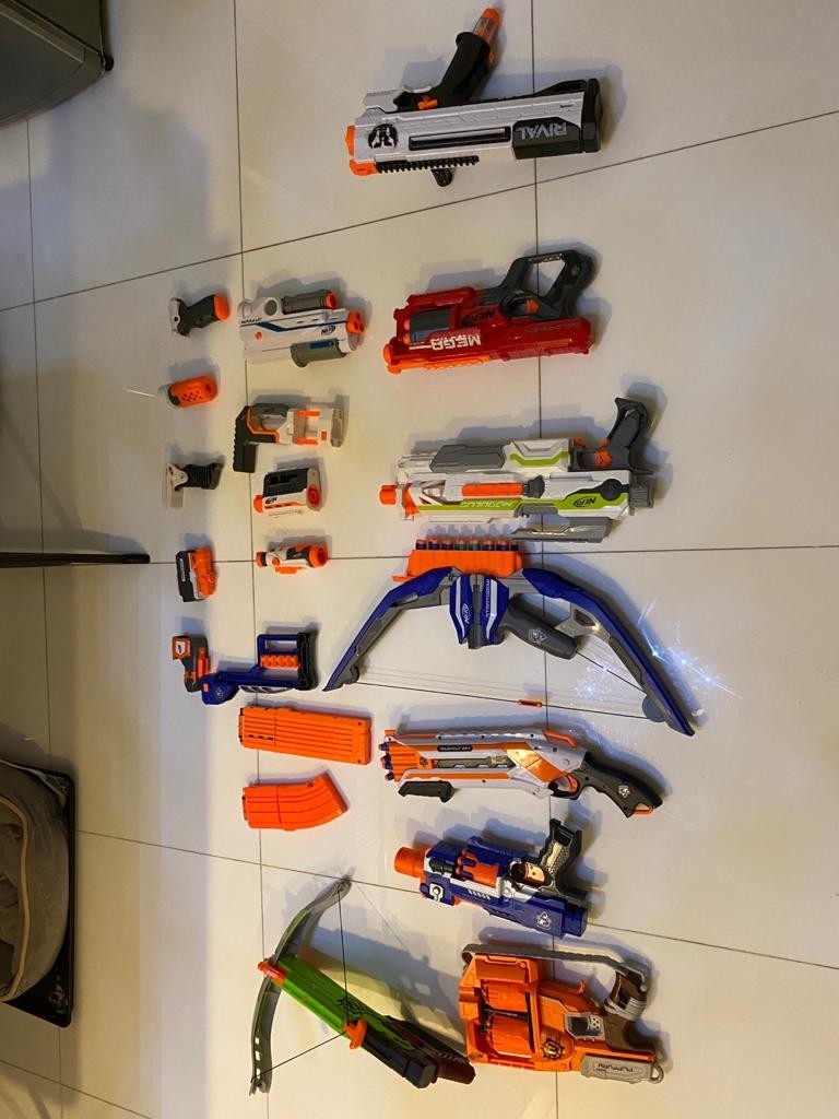 Nerf Gun Collection, Hobbies & Toys, Toys & Games on Carousell