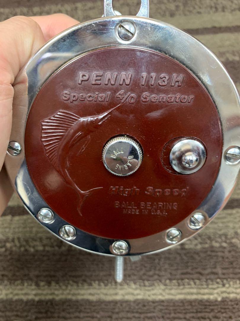 Penn 113H 4/0 Senator II High Speed Reel Made in USA, Sports Equipment ...