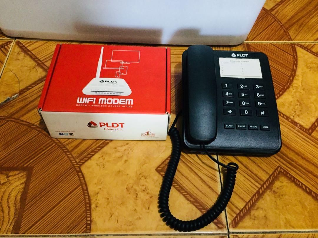 PLDT Telephone/Modem Set, Computers & Tech, Parts & Accessories ...