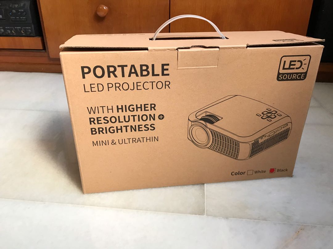 Portable LED projector, TV & Home Appliances, TV & Entertainment ...