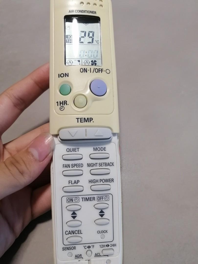 2 Sanyo aircon ac remote controls, TV & Home Appliances, Air ...
