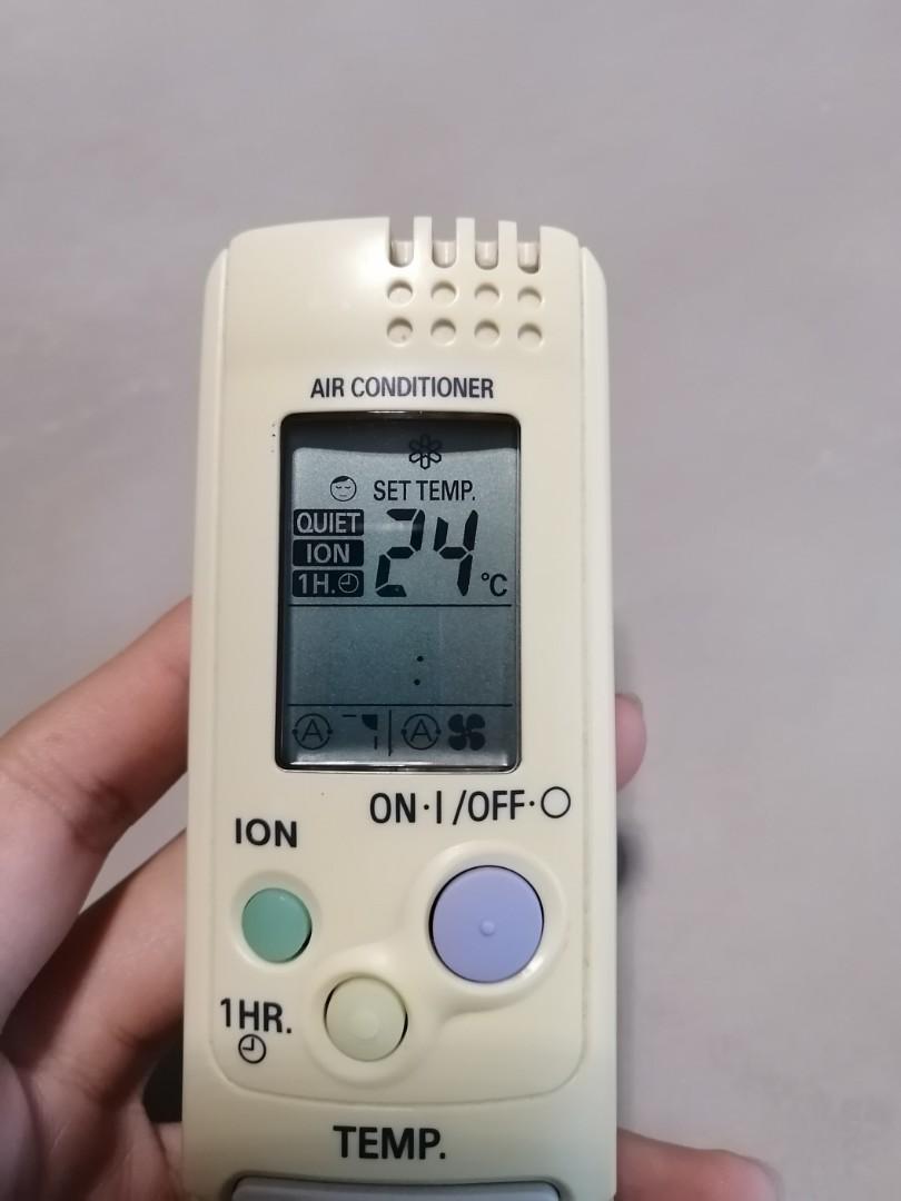 2 Sanyo aircon ac remote controls, TV & Home Appliances, Air ...