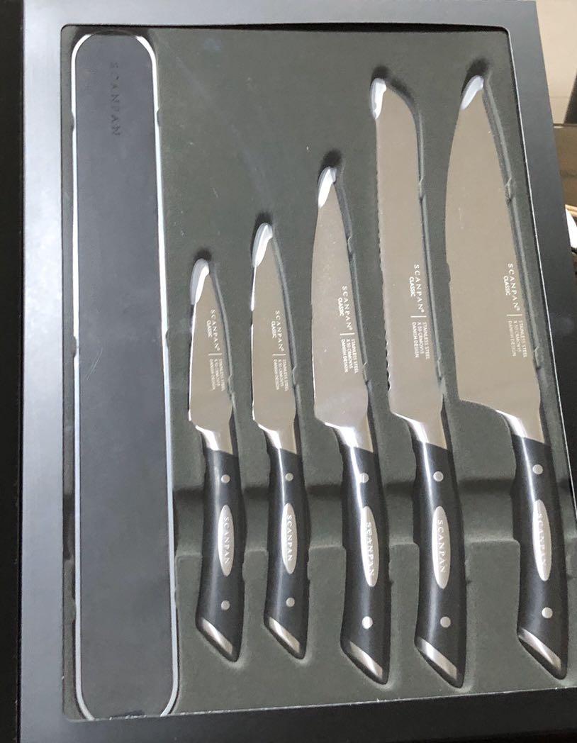 SCANPAN (SCANPAN Classic 8-Piece Knife Set with Magnetic Bar ...