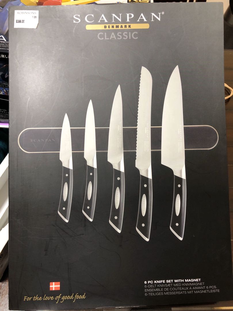 SCANPAN (SCANPAN Classic 8-Piece Knife Set with Magnetic Bar ...