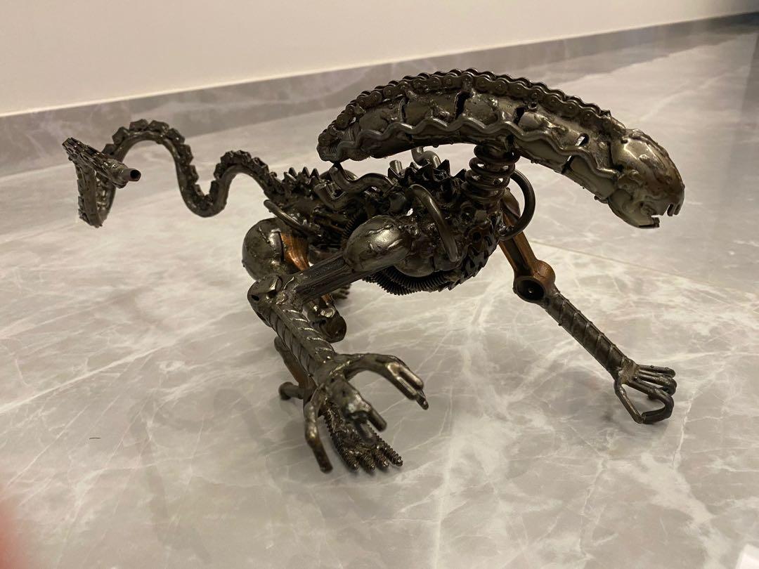 Scrap Metal Art Alien, Hobbies & Toys, Collectibles & Memorabilia ...