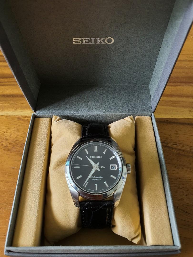 Seiko SARB033 Seiko Spirit Automatic Watch Black Leather Strap, Men's ...