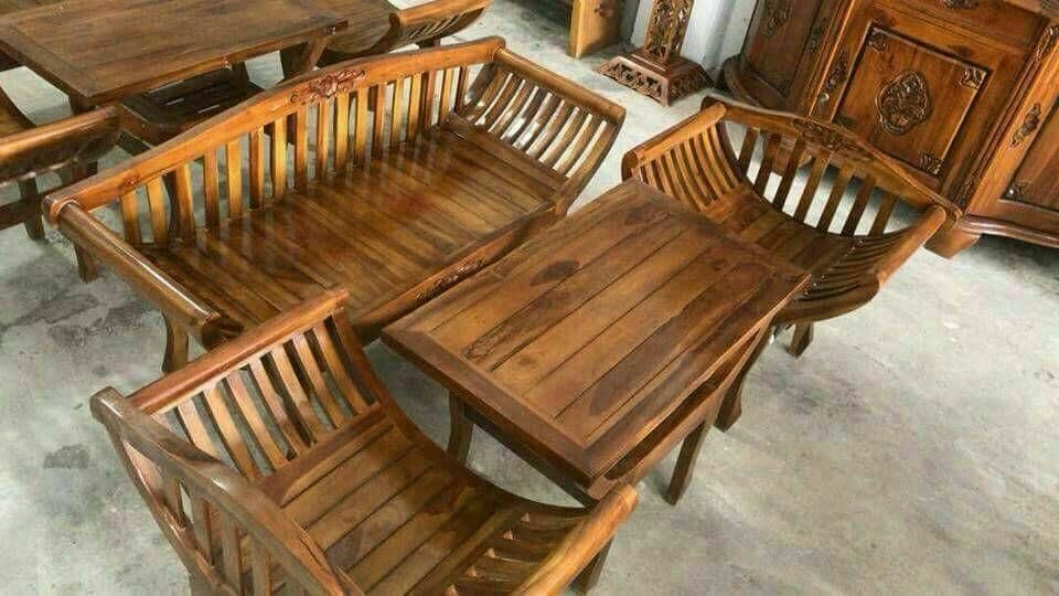 SET KARTINI JATI (ORI JATI), Furniture & Home Living, Furniture, Chairs ...