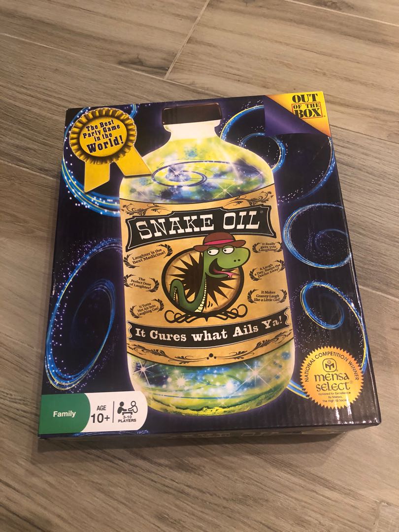 Snake oil game, Hobbies & Toys, Toys & Games on Carousell