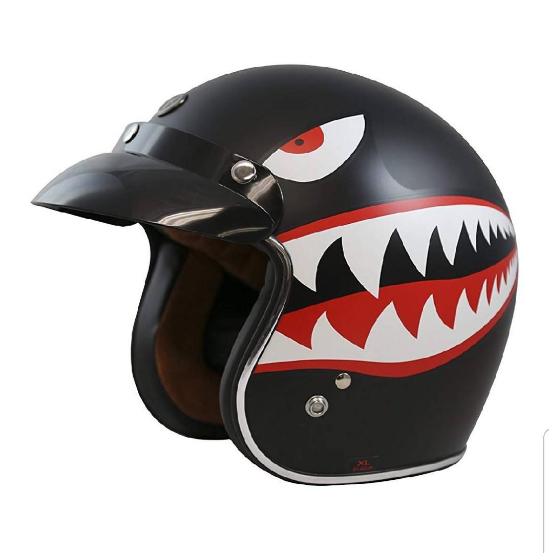 TORC T50 Route 66 3/4 Helmet with 'Flying Tiger' Graphic, Motorcycles ...