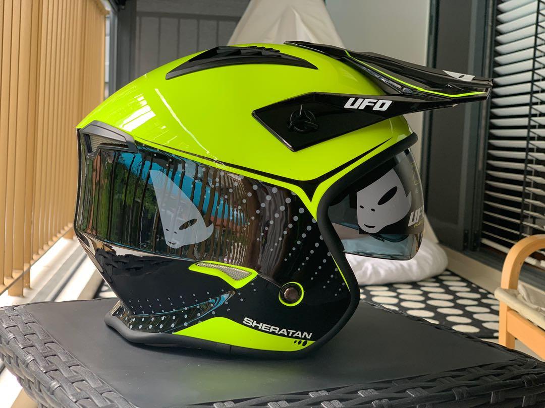 Ufo trials helmet, Motorcycles, Motorcycle Accessories on Carousell