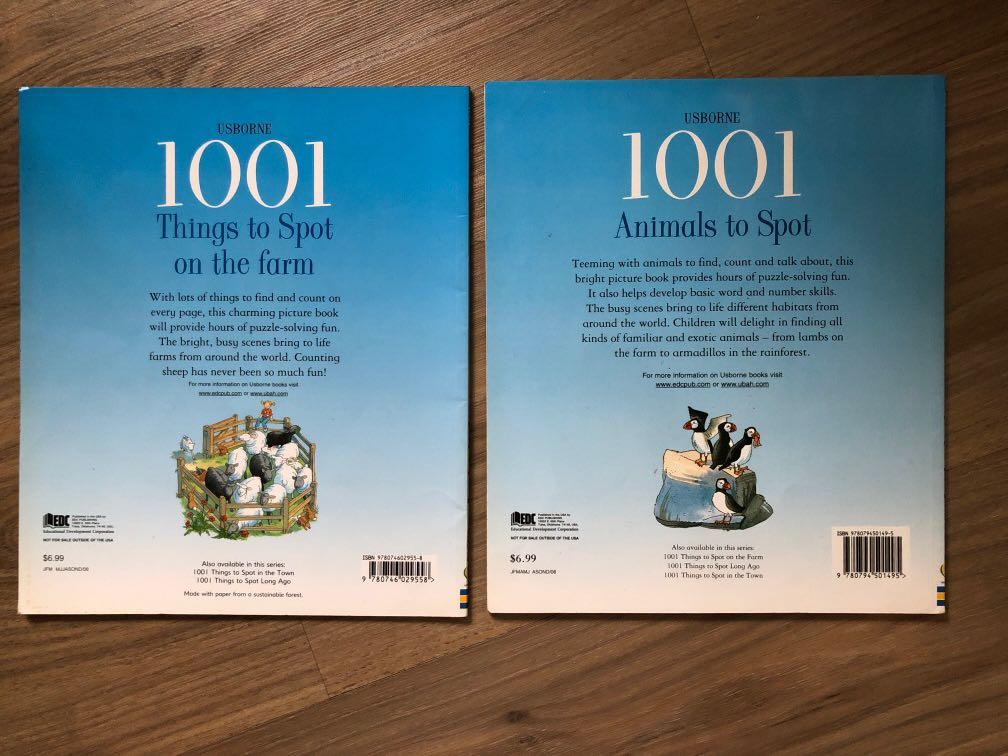 Usborne 1001 things to spot, Hobbies & Toys, Books & Magazines, Fiction ...