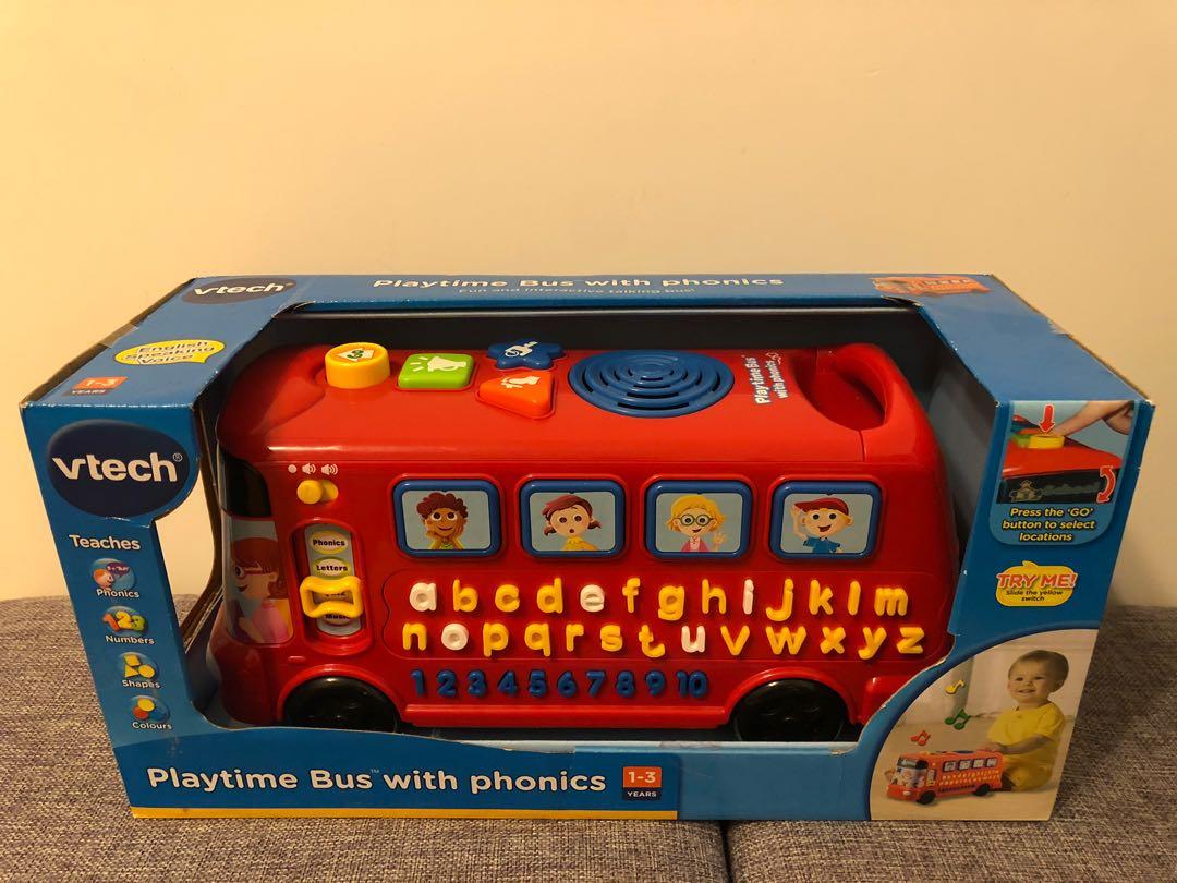 Vtech - Playtime Bus with phonics, 兒童＆孕婦用品, 嬰兒玩具 - Carousell