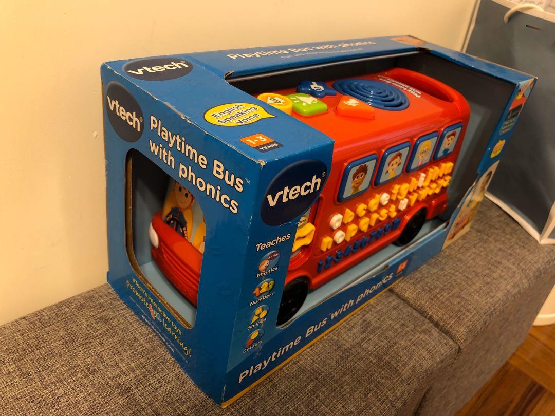 Vtech - Playtime Bus with phonics, 兒童＆孕婦用品, 嬰兒玩具 - Carousell